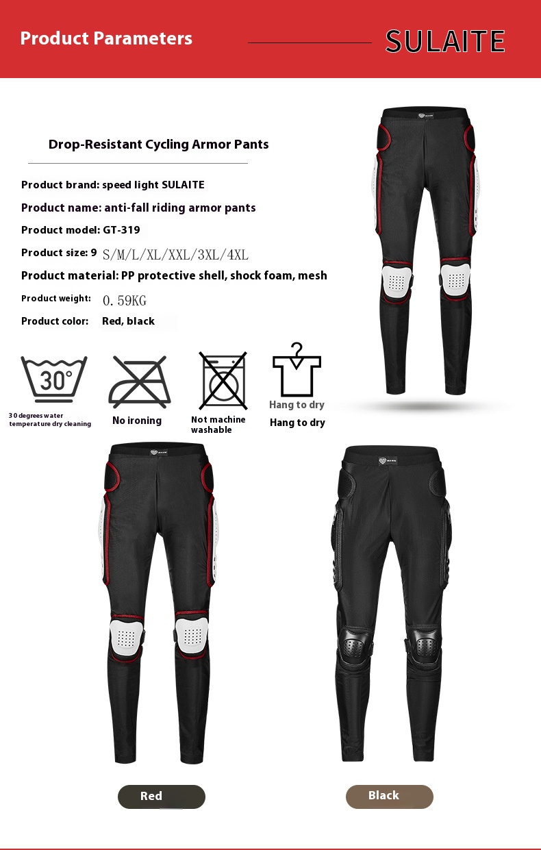 SULAITE Motorcycle Armor Pants Off-road | Shopee Philippines