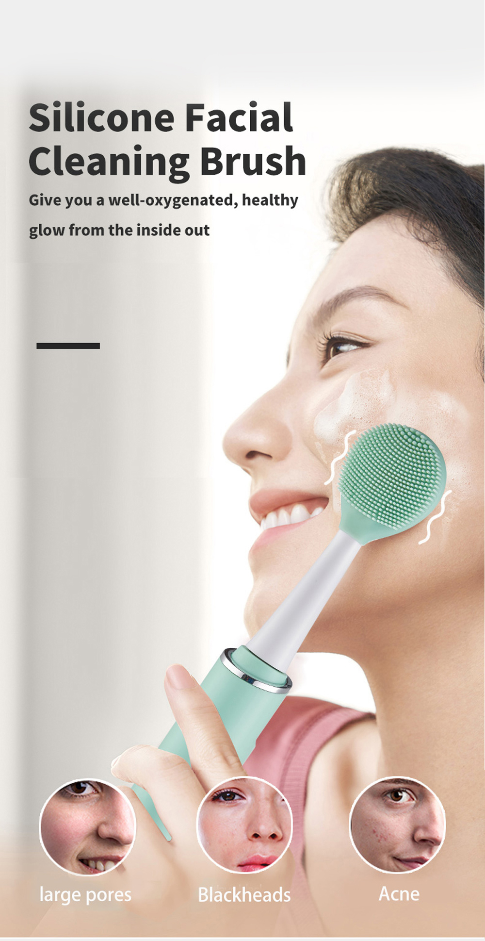 Simplus Electric Toothbrush 3D DuPont Toothbrush Head Rechargeable IPX7 ...