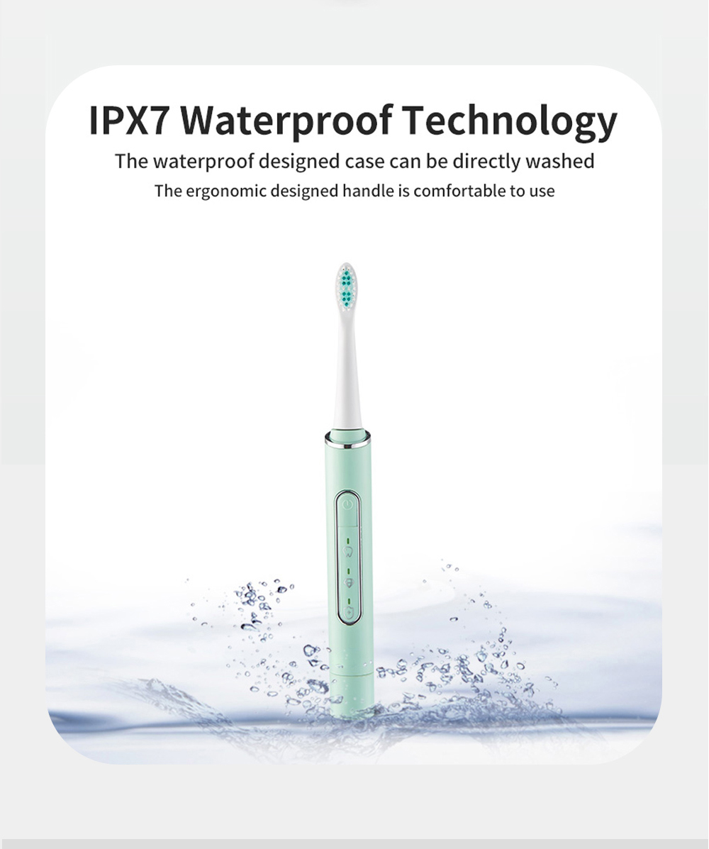 Simplus Electric Toothbrush 3D DuPont Toothbrush Head Rechargeable IPX7 ...