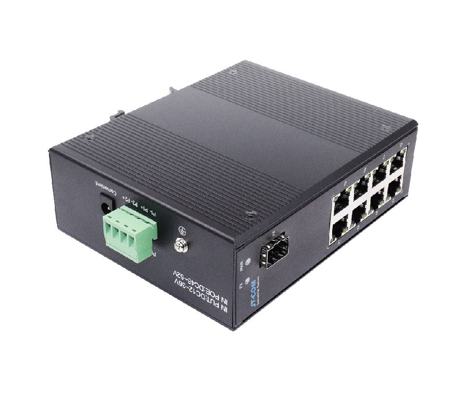 JT-COM industrial grade 1000Mbps Gigabit 1 SFP 8 RJ45 Network switch ...