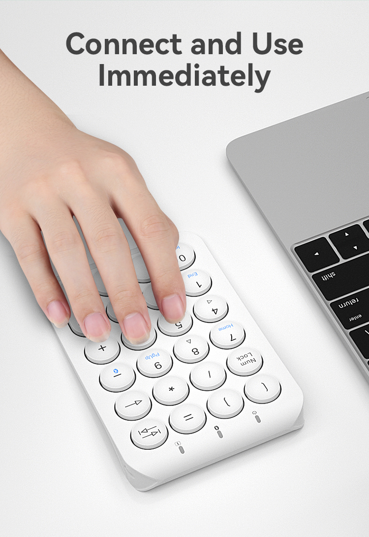 BOW HB159 Mini Wireless Bluetooth Numeric Keypad 22 Keys Portable ...