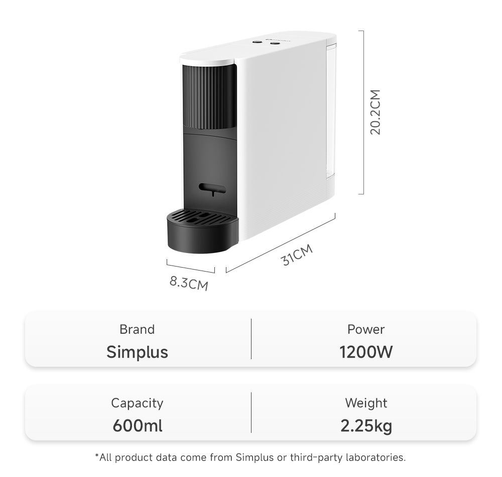 Simplus Nespresso Coffee Machine Automatic Coffee Maker Fit Nespresso ...