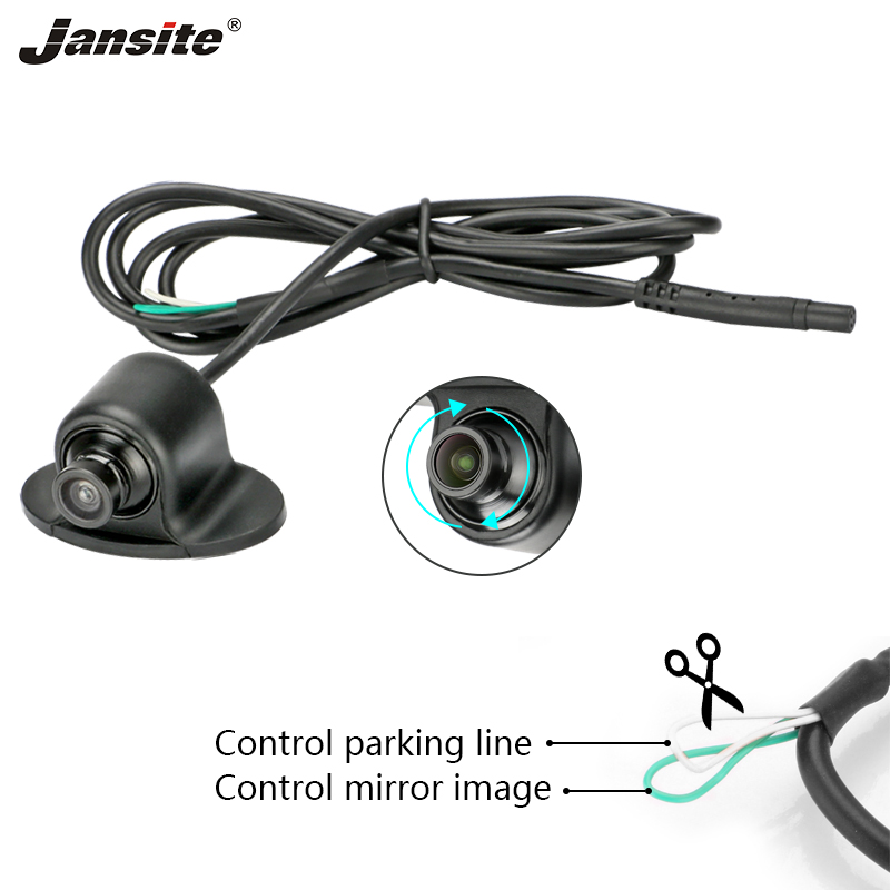 Jansite 360° Rotating Night Vision HD Mini Car Front/Rear Camera Side ...