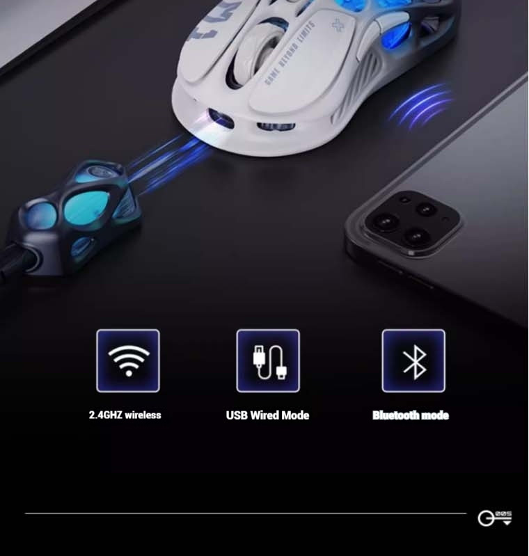 Gravastar M1 Cocoon Breaking Mouse PAW3395 Magnesium Alloy Hollow ...