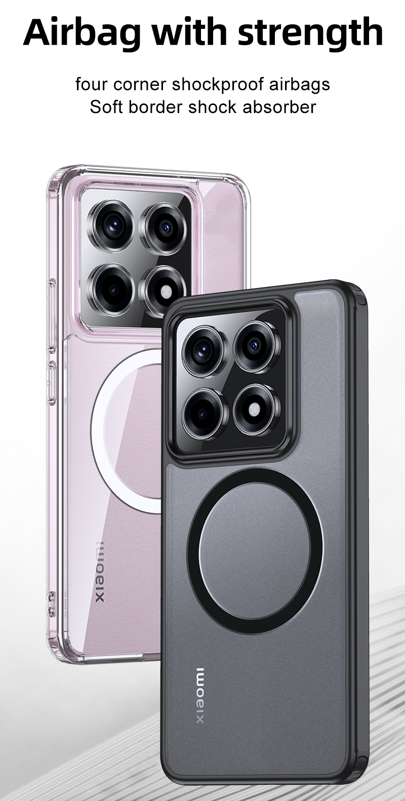 Ice Armor Xiaomi 14T Pro Case 14 Ultra Magnetic Hard Casing Transparent ...