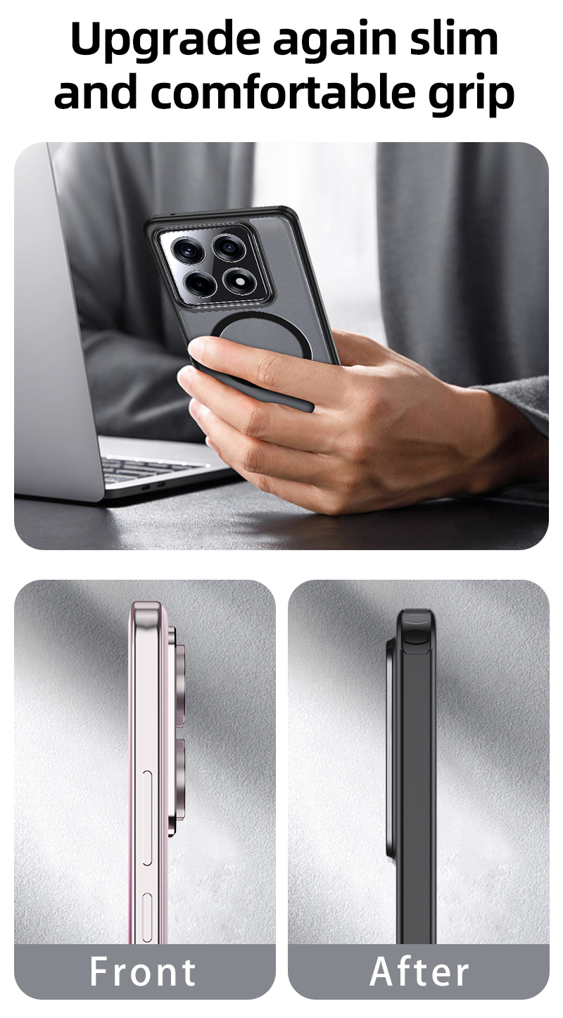 Ice Armor Xiaomi 14T Pro Case 14 Ultra Magnetic Hard Casing Transparent ...