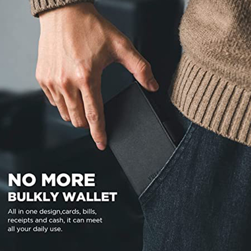 Slim Card Holder Wallet Aluminum RFID Blocking High-Capacity Pop Up ...