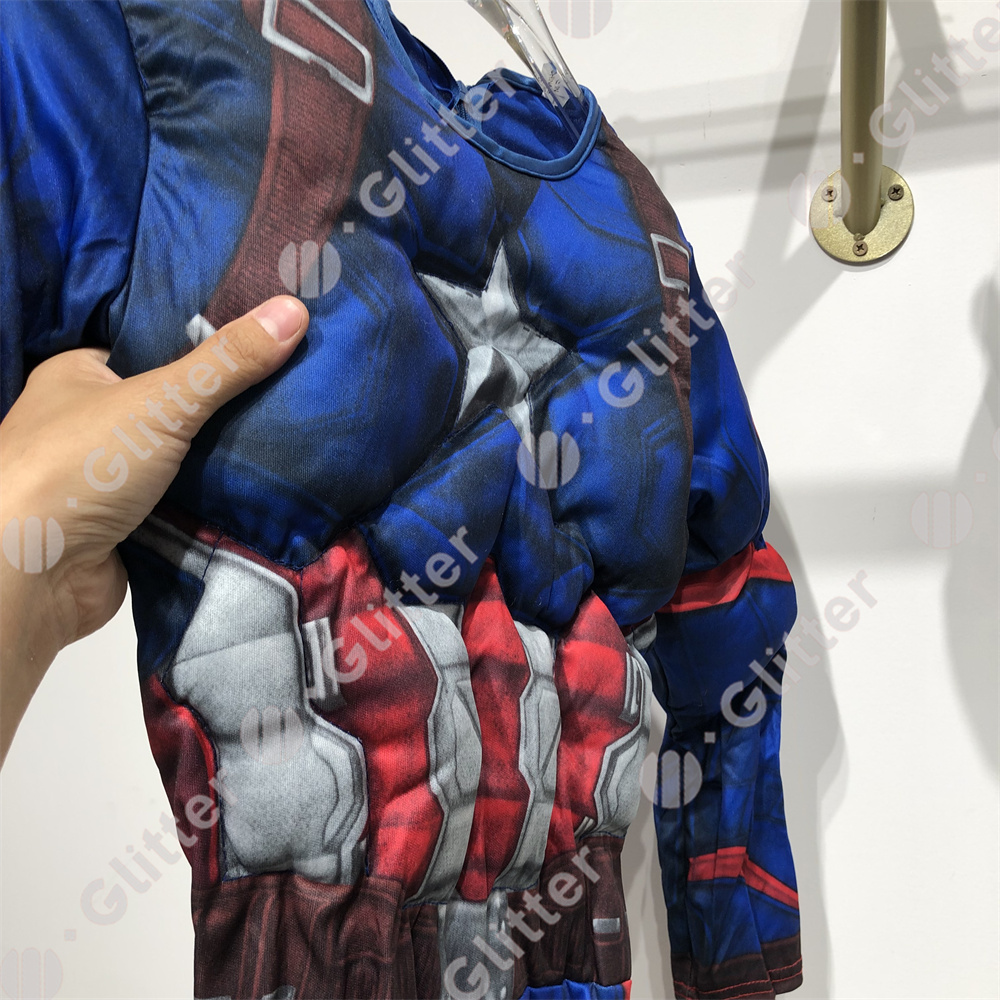 Superhero Captain America Costume for Kids Boy Marvel Spider man Hulk ...