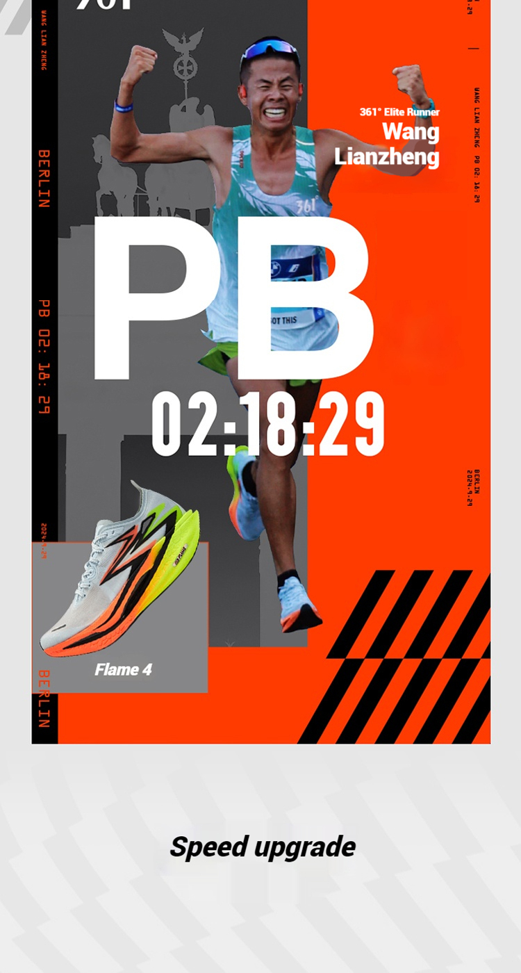 361 Degrees 【Flame 4.0】 Men Women Professional Marathon Racing Running Shoes Breathable Rebound ...