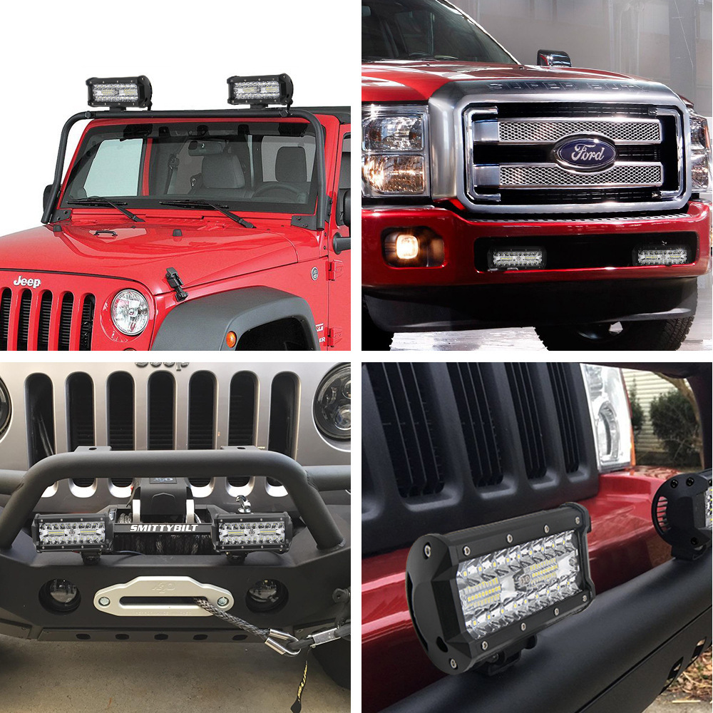 40LED 400W Offroad Spotlight Car Led Work Light Bar Spot Driving aLamp ...