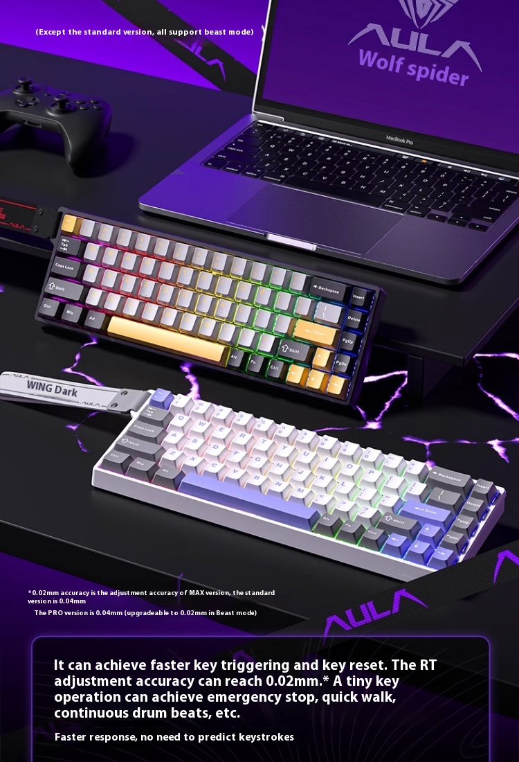 AULA WiN 60/68HE RT esports game customized mechanical wired connection ...