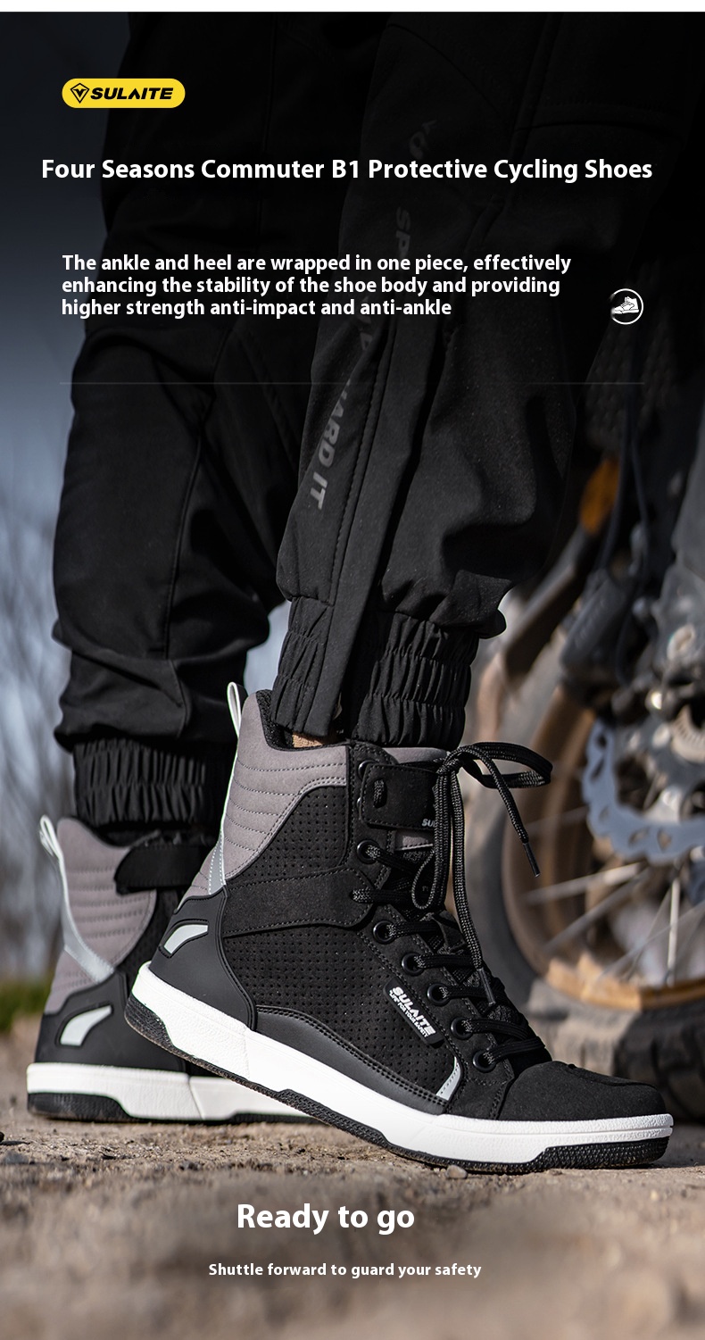 SULAITE Motorcycle Riding Sports Shoes for Men | Shopee Philippines