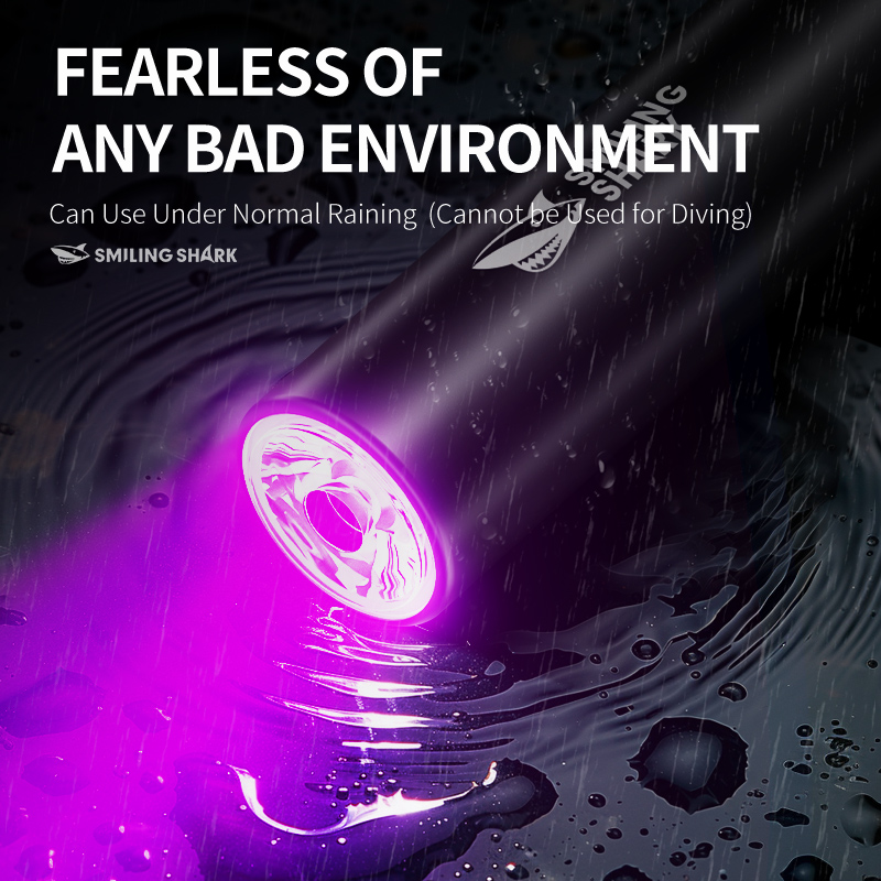 Smiling Shark SD5300 UV Light Mini Flashlight 365nm Purple Light ...
