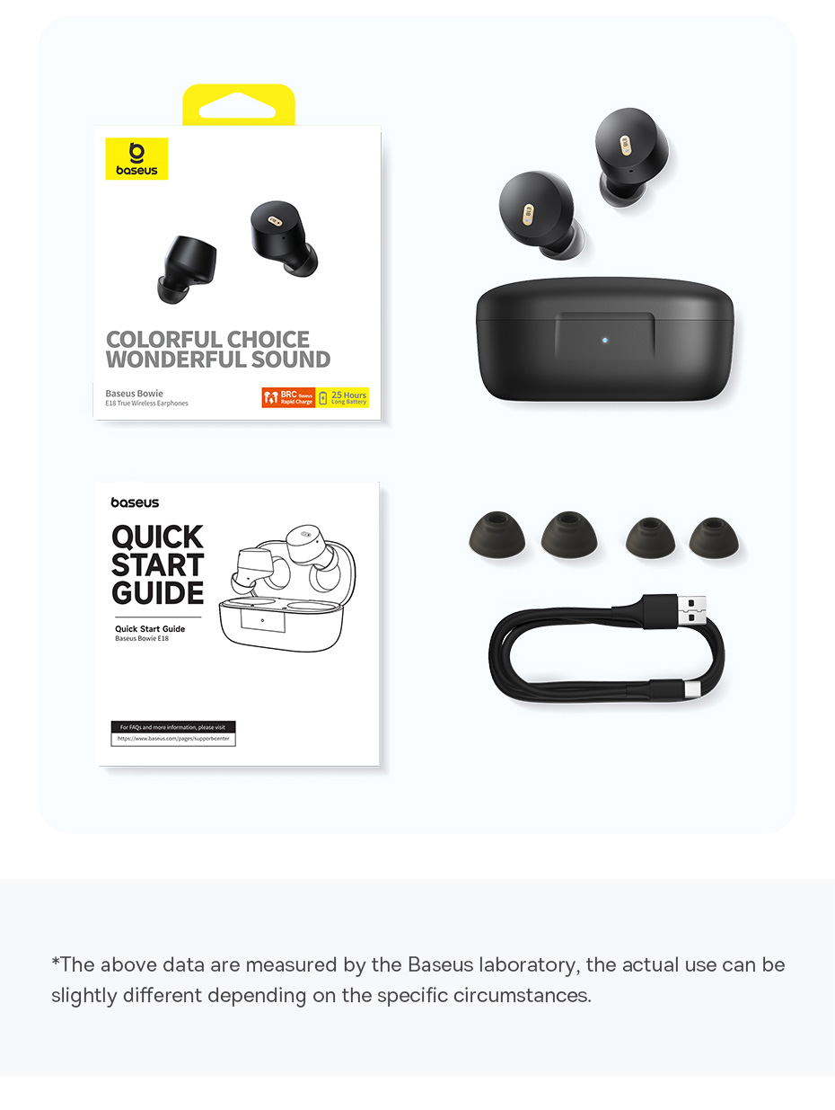Baseus Bowie E18 True Wireless Earphones Bluetooth 5.3 Lossless Audio ...