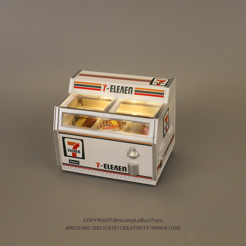 Children's Mini Supermarket Ice Cream Small Freezer Miniature ...