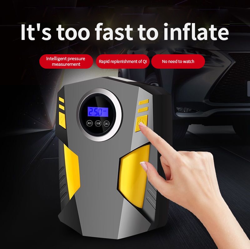 12V Portable Car Electric Tyre Pump Tire Inflator Car Tyre Inflator Air ...