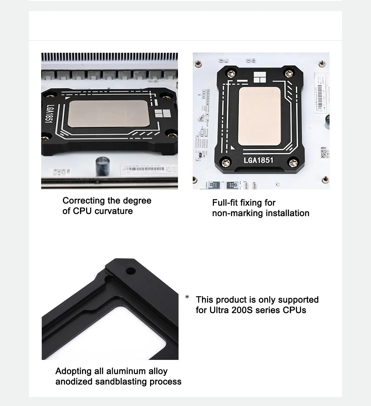 Thermalright LGA1851/LGA1700-BCF Black CPU Bending Corrector Frame ...