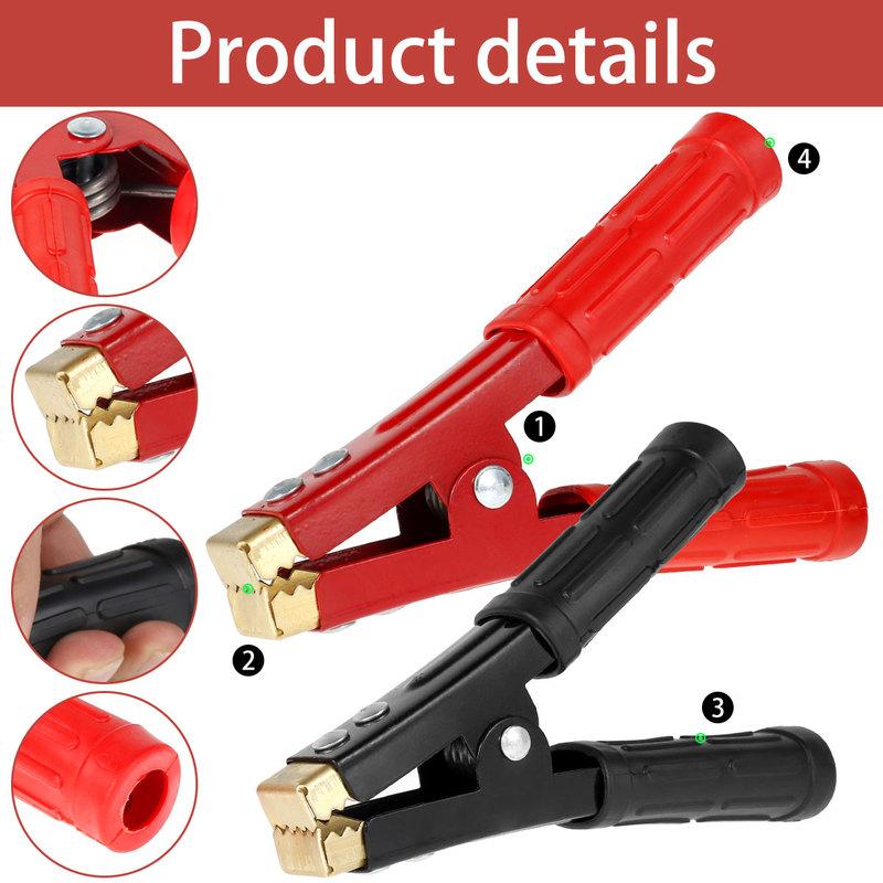 [HOT] 2pcs 1000A Heavy Duty Copper Alligator Clips Terminal Test ...