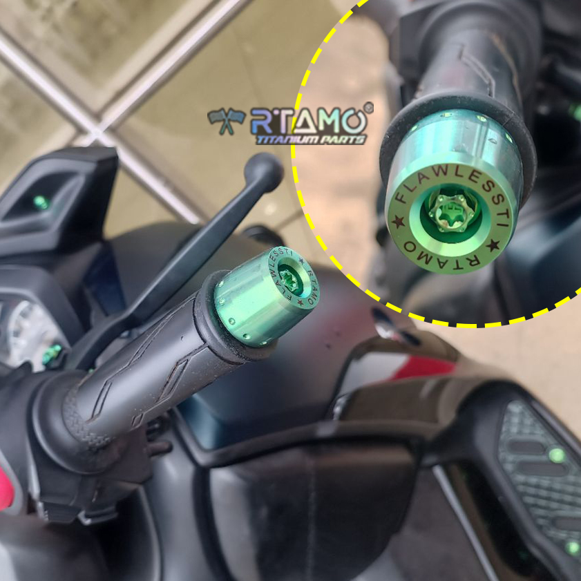 RTAMO Titanium Gr5 Xmax Bar End V1 V2 Stock Handle Bar End Tip Anti ...
