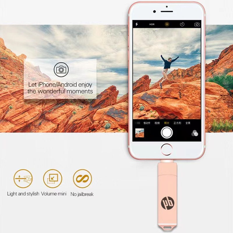 Hp Three-in-One Flash Drive 1TB 512GB 256GB 128GB 64GB USB3.0 Pen Drive ...