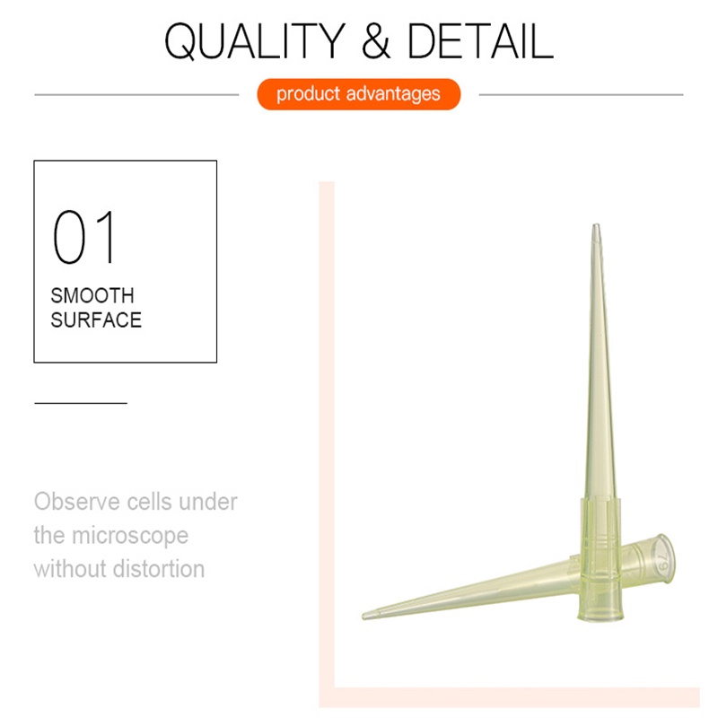 Yellow Pipette Gilson Tips 1000pcs Per Pack (200ul)/ Blue Tips 500pcs ...