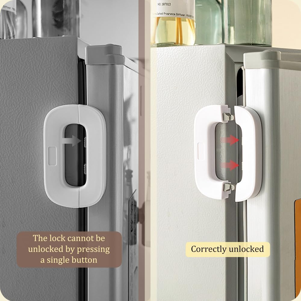 Child Proof Refrigerator Fridge Freezer Door Lock Refrigerator Lock ...