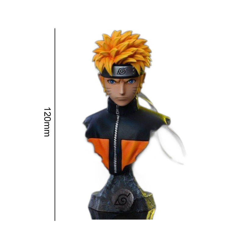 Anime NARUTO figurine Sasuke garage kit half body pvc model toys car ...