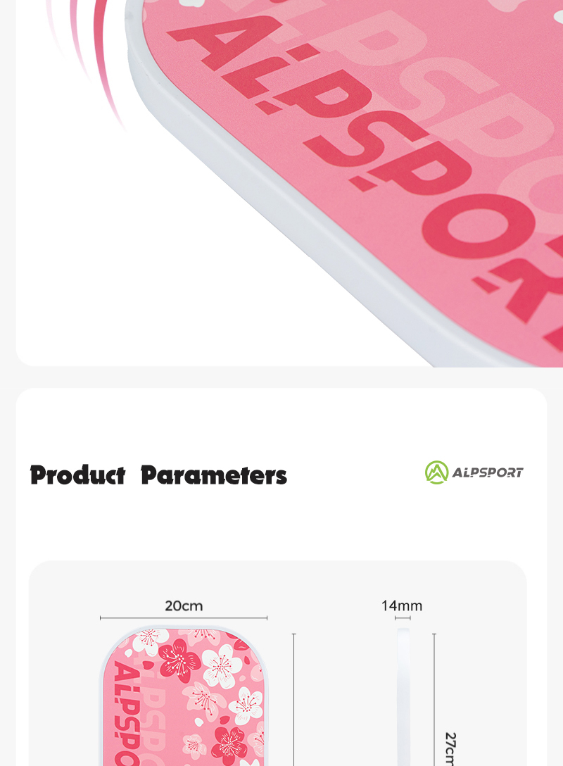 ALPSPORT New Sakura Goddess Model USAPA Approved Pink Pickleball Paddle ...
