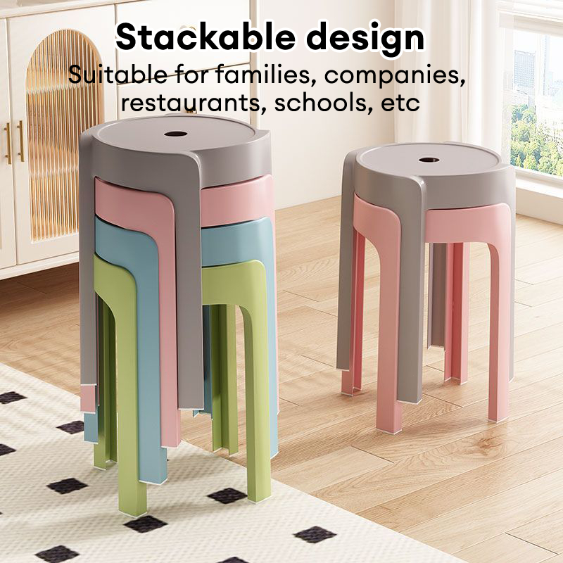 Buy 1 Take 3 Plastic Stool Stackable Thickened Sturdy Modern Nordic ...