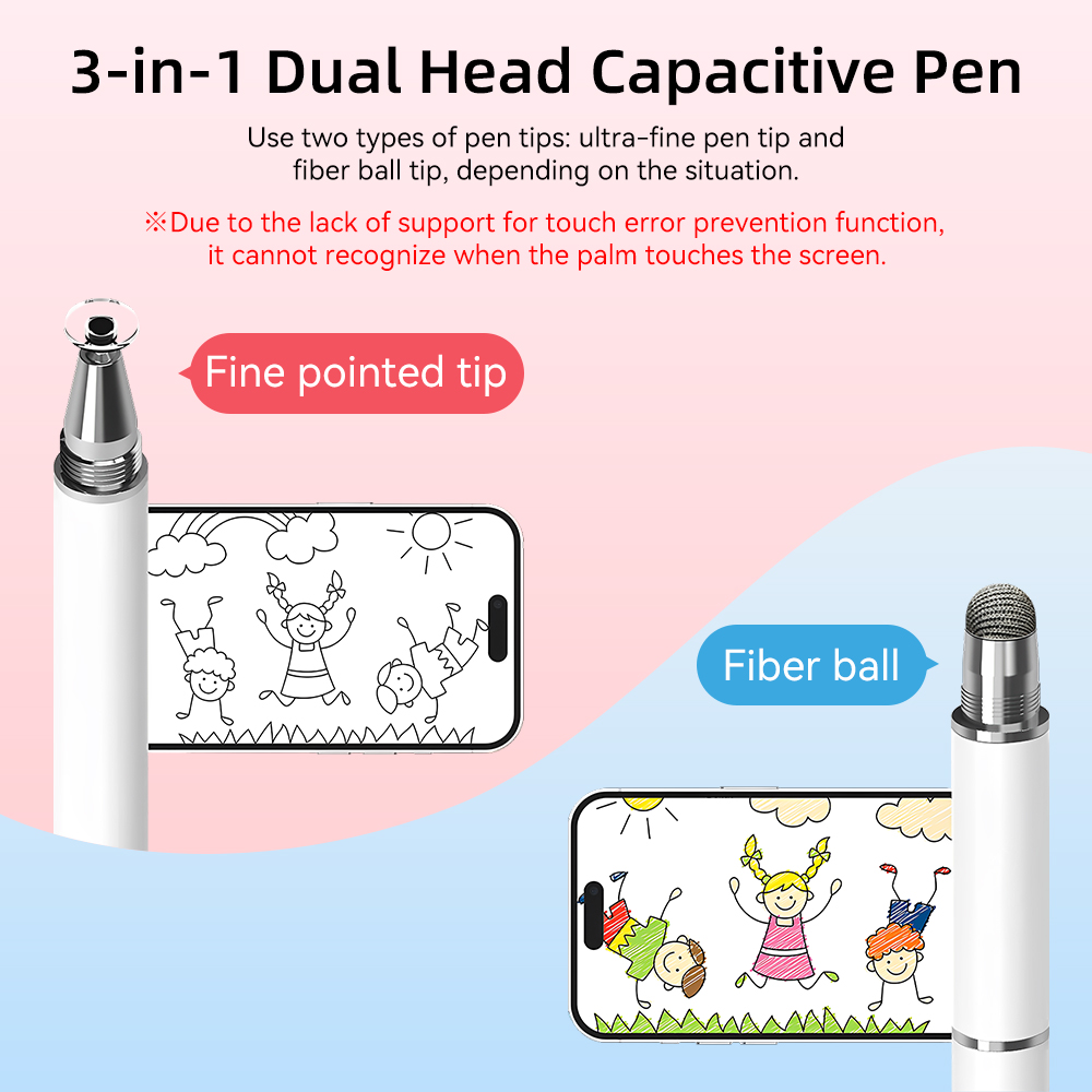 Universal Stylus Pen 3 in 1 Universal Pencil for Mobile Android iOS ...