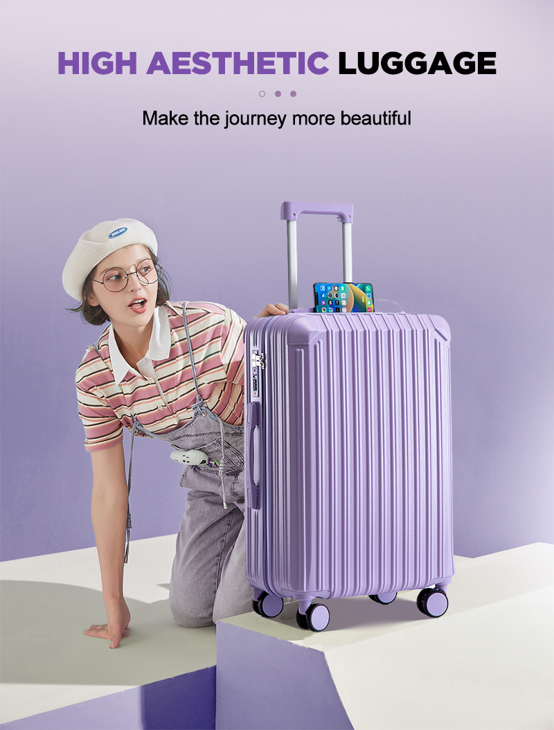 Luggage Travel Bag 20/24Inch Maleta Hand Carry Luggage USB Port Cup ...