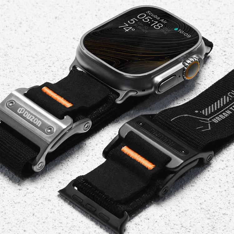 DUZON Velcro Magnetic Nylon Strap for iWatch Series 11 Ultra 3 49mm ...