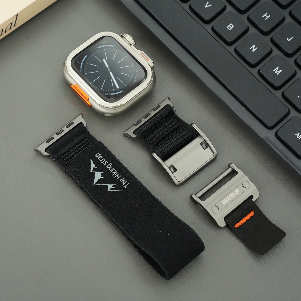 DUZON Velcro Magnetic Nylon Strap for iWatch Series 11 Ultra 3 49mm ...