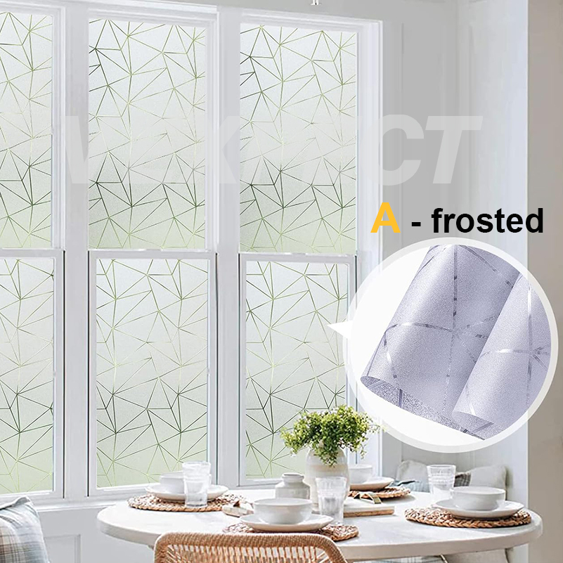 Glass Sticker for Window Privacy, Frosted Window Sticker Film, Blackout ...