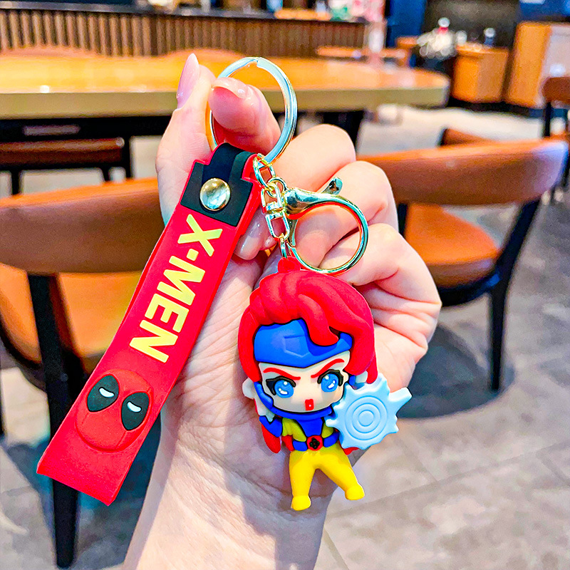New Marvel X-Men Keychain Cartoon Doll Wolverine Pendant Keychain Gift ...