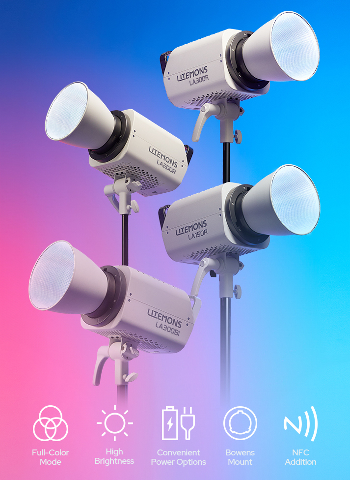 Godox LA150R/LA200R/LA300R/LA300BI 1800K-10000K COB Litemons Full-color ...