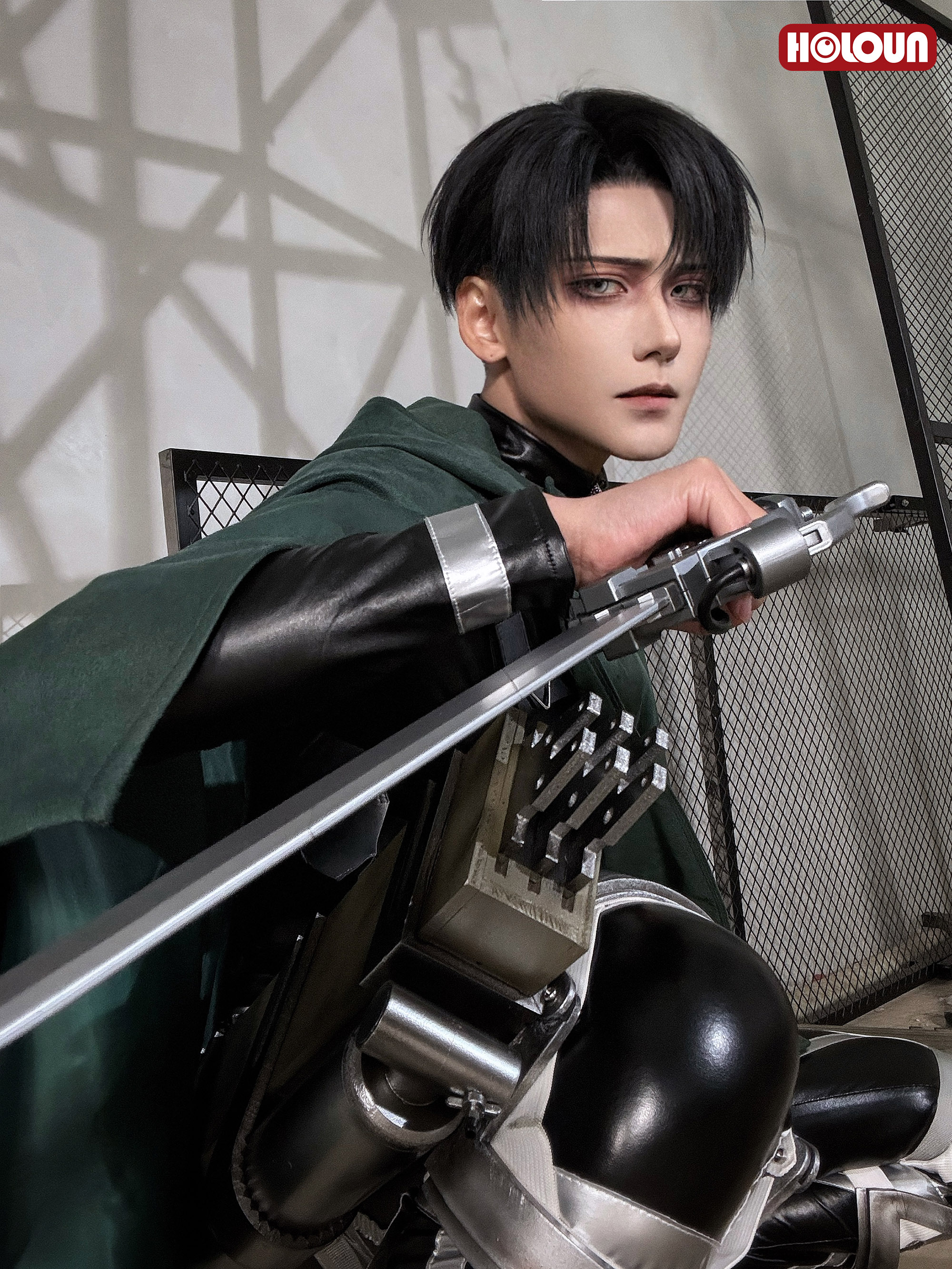 Holoun AOT cosplay Shingeki No Kyojin Cosplay Costume Cloak Eren Levi ...