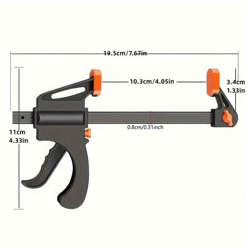 1/3Pcs 4Inch F Clamp Set, Heavy-Duty Quick Release Woodworking Hand ...