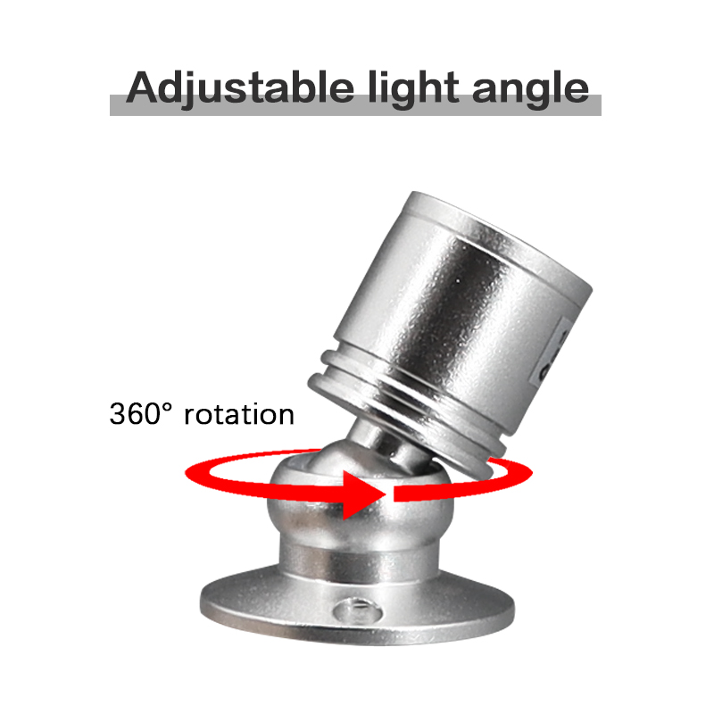 Surface mounted Mini LED Spotlight 3W DC12V Showcase Jewerly Light ...