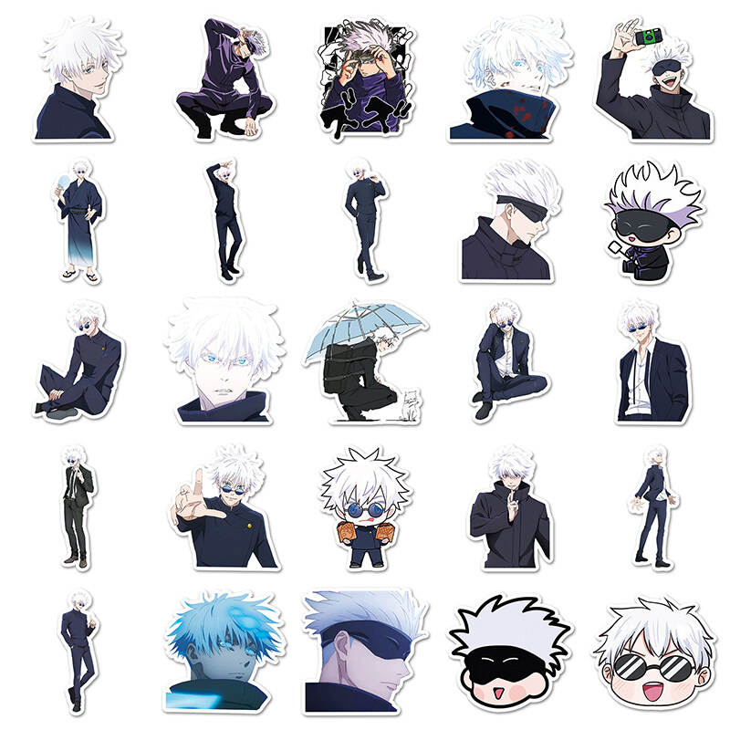 50pcs Satoru Gojo Sticker Waterproof Decorative Phone Water Cup Anime ...