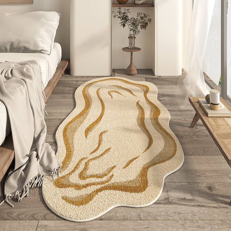 Bedroom Carpet Imitation Cashmere Bedroom Decoration Bedside Floor Mat ...