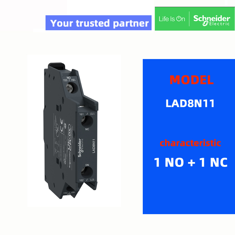 Original SchneIder LAD8N11 LAD8N20 LADN02 Contactor auxiliary contact ...