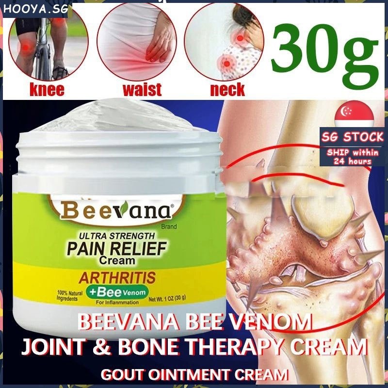Beevana Joint Cream 30g Arthritis Pain Relief Collagen Cream Bee Venom ...