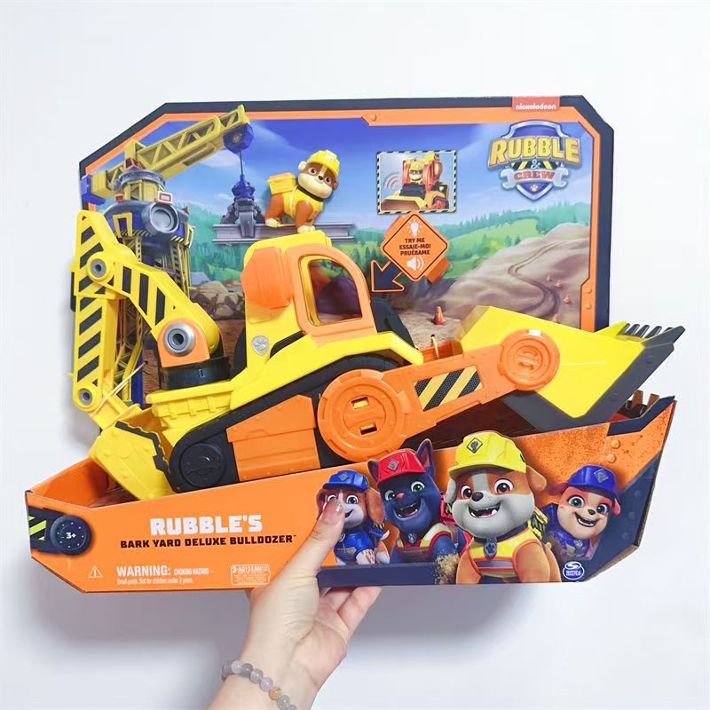 Rubble and Crew, Bark Yard Deluxe Bulldozer Construction Truck Toy with ...