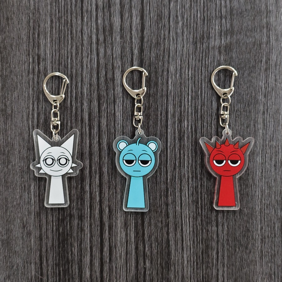 41 Styles Sprunki Incredibox Acrylic Keychain Key Pendant Phone Chain ...