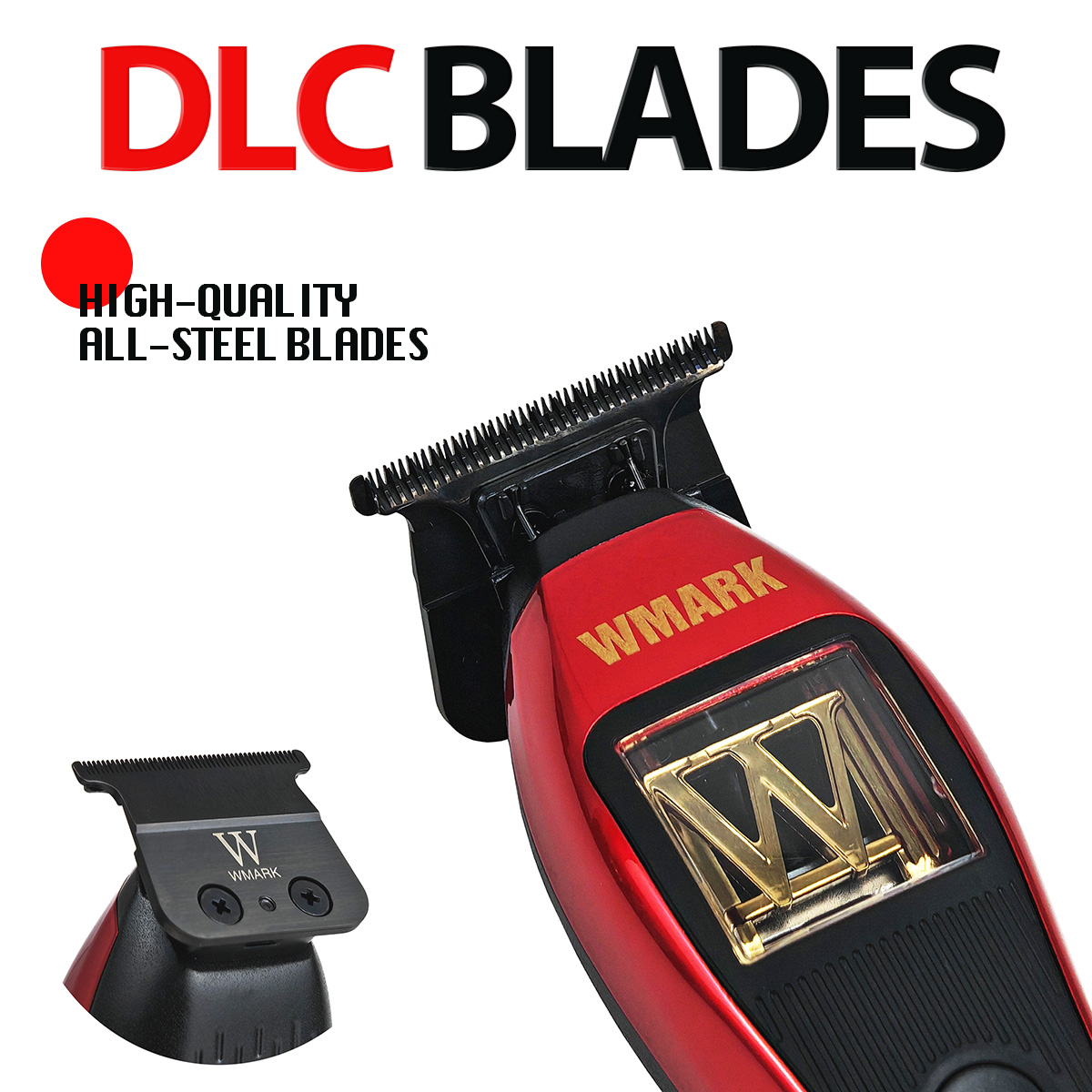 Professional Hair Trimmer for Man WMARK NG-XT1 with Base 10000RPM Electric Hair Clipper DLC ...