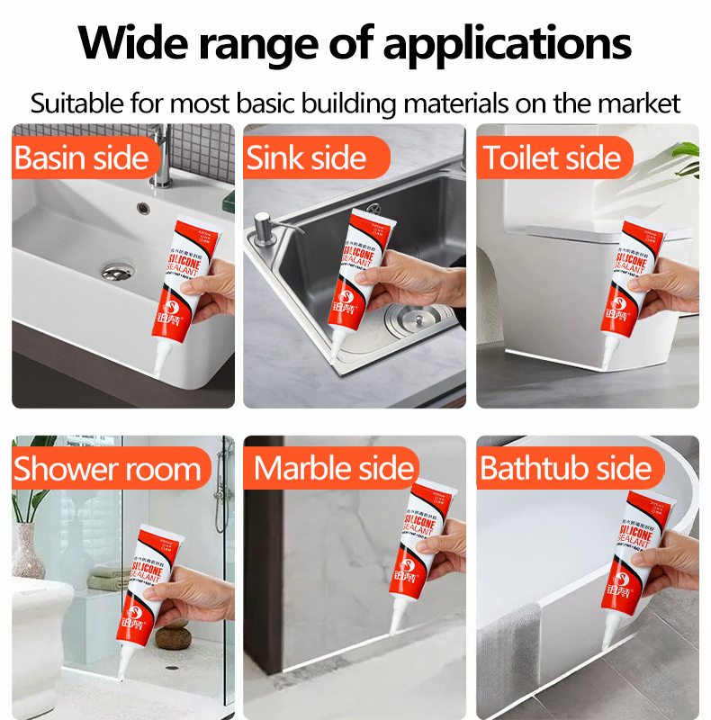 220ml Silicone Sealant Waterproof Tile grout sealant Adhesive Sealant ...