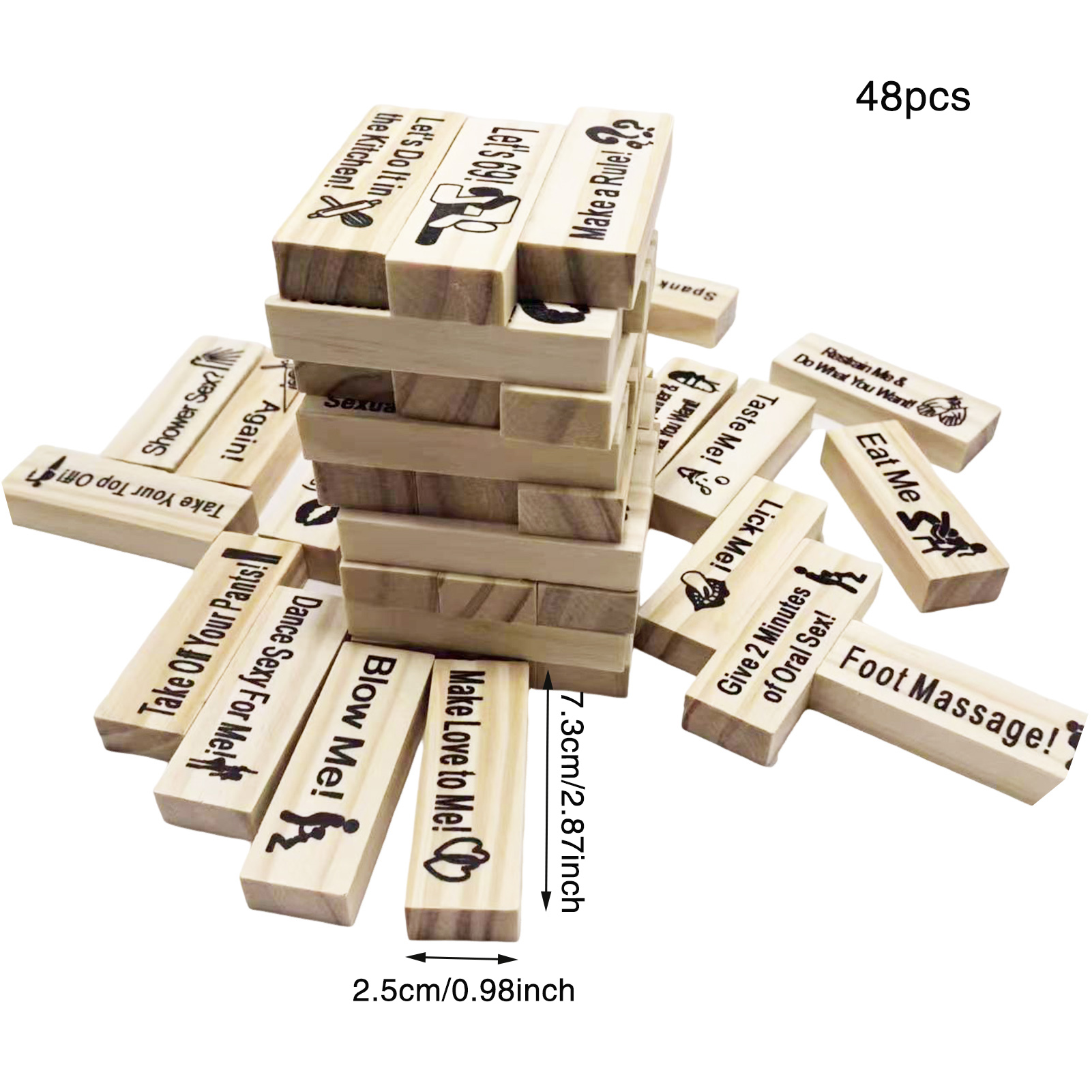 Lust Tower Game for Adults Stacking Wooden Block Game for Grown Ups for Friends Girlfriends ...
