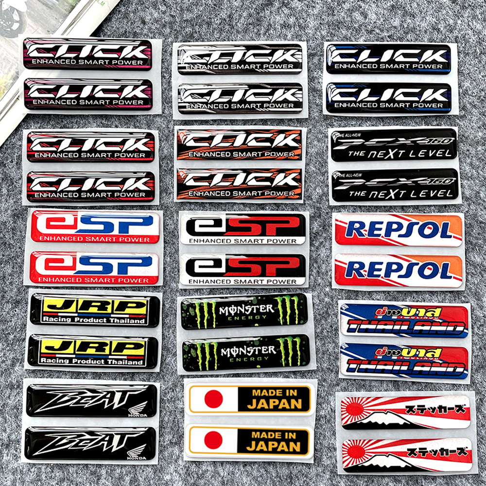 Honda Click V3 125 125i Sticker 2Pcs 3D Soft Glue Reflective Sticker ...
