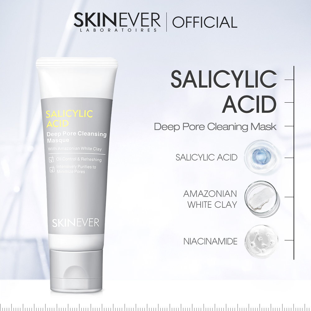 SKINEVER Salicylic Acid 4Pcs Set Acne Treatment Masque Oil control ...